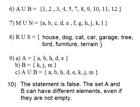 Class 10 - List of Exercises With Anserws - Part II